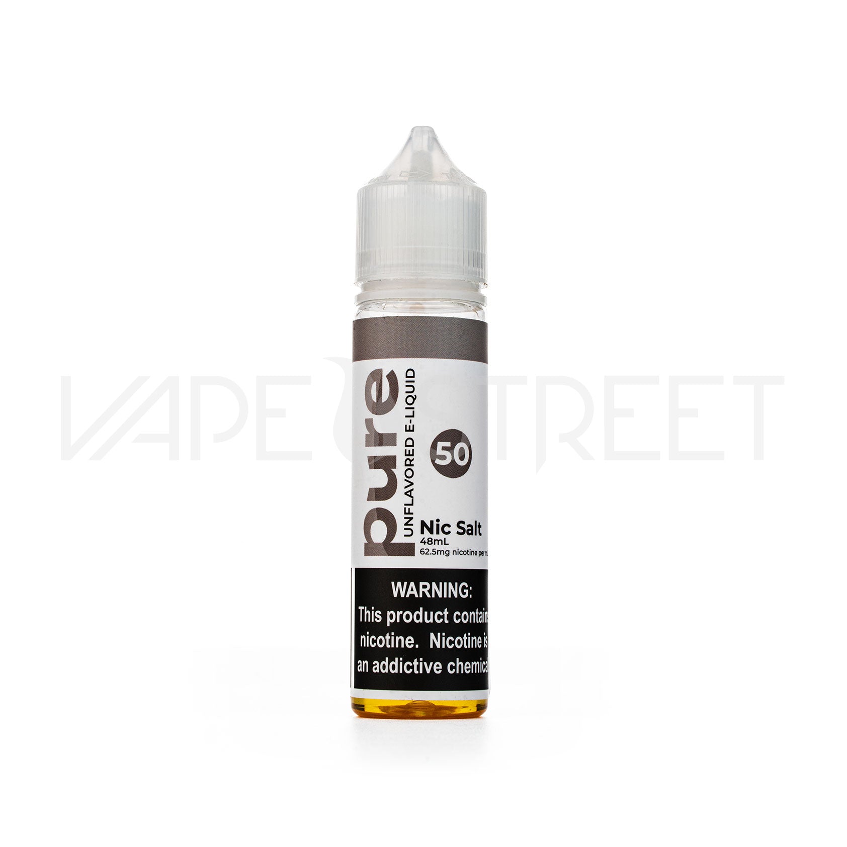 Pure Nic Salt Unflavored E-liquid - 48ml | Vape Street